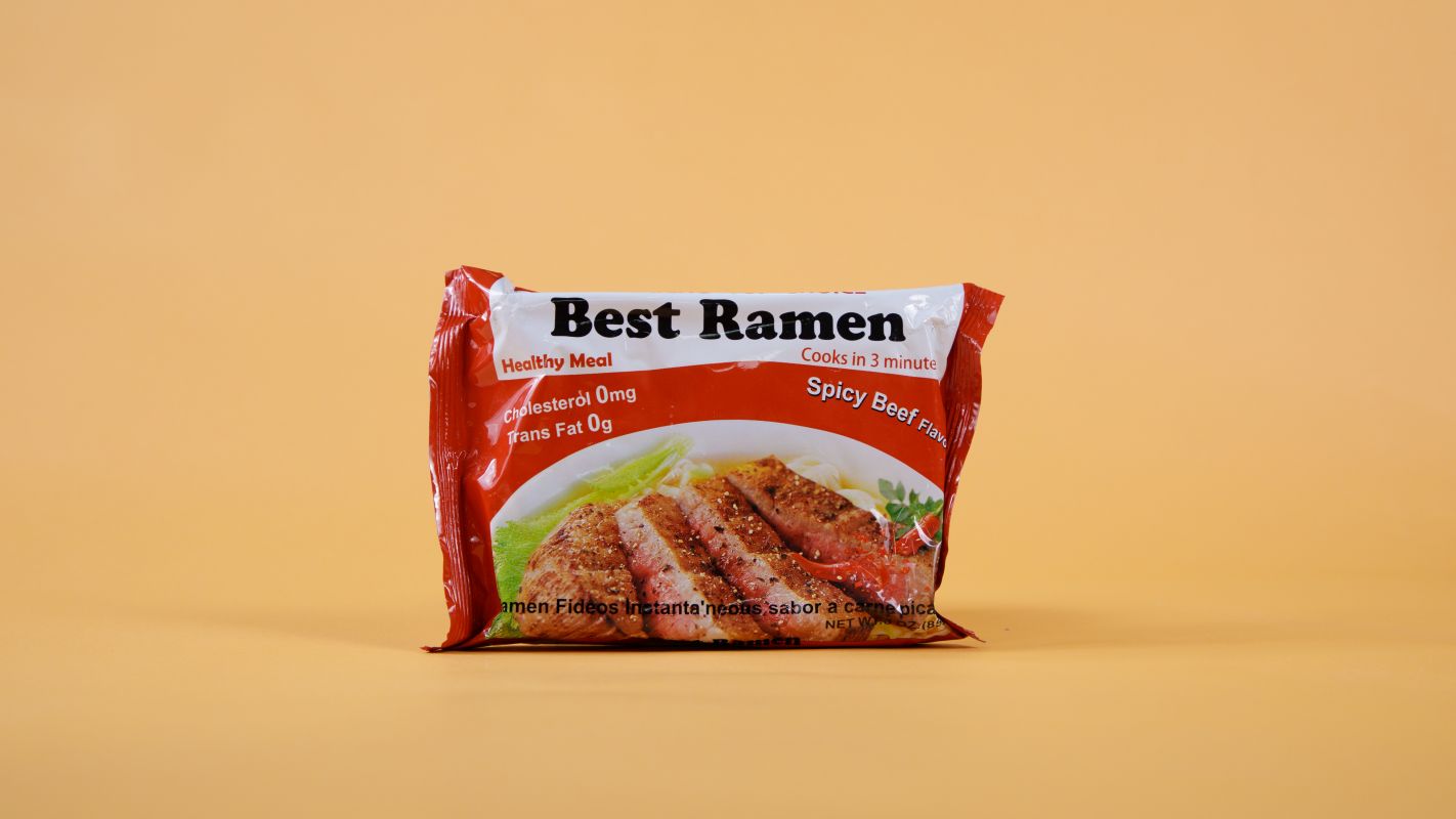 China 65g bag packet beef flavor noodles instant ramen with OEM service ...